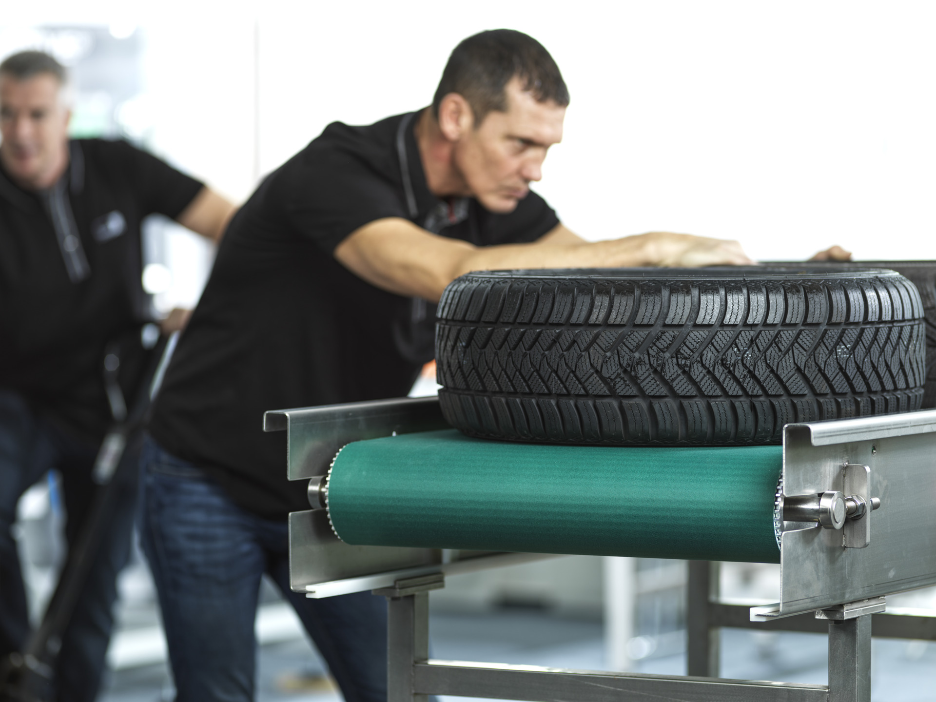 New rubber mixing line belts